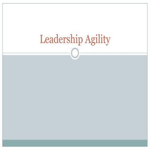 Leadership agility | PPTX