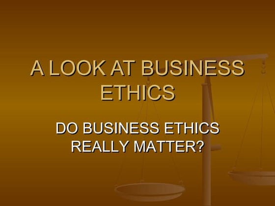 Role of Ethics in Organization | DOCX | Business Administration | Business