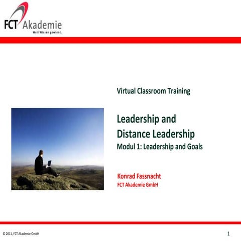 Leadership and Distance Leadership - Leadership and Goals | PPTX