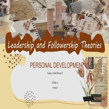 Leadership and followership theories | PPTX