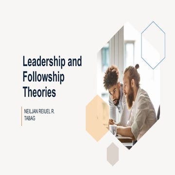 Leadership and Followship Theories............pptx