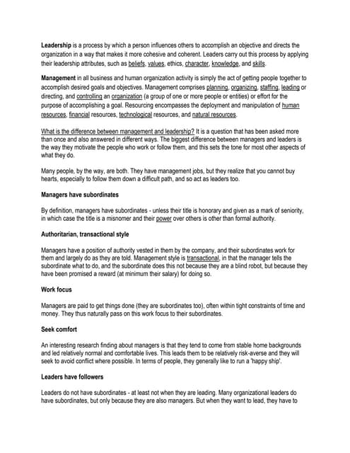 Leadership reflection assignment.output | PDF