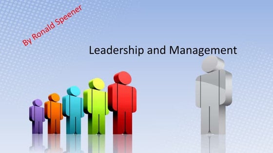 Leadership vs. management | PPT