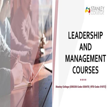 Leadership and management courses | PPT