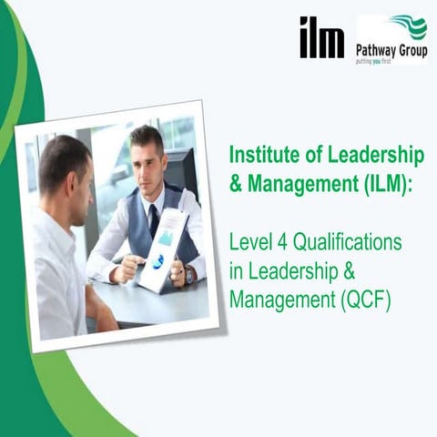 Leadership & Management ILM Level 4 Diploma | PPT