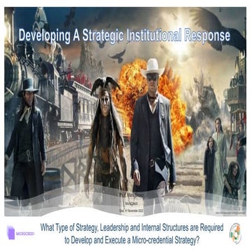 Developing A Strategic Institutional Response: What Type of Strategy ...