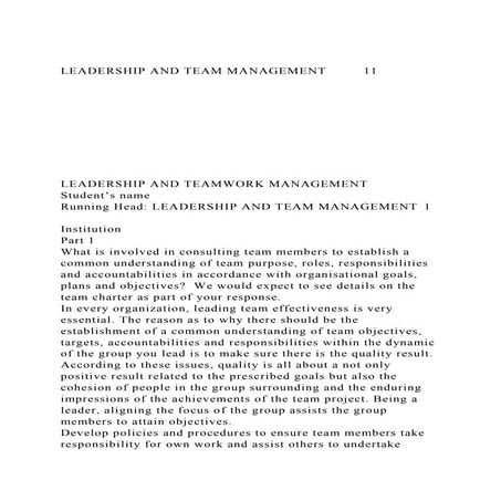 LEADERSHIP AND TEAM MANAGEMENT 11LEADERSHIP .docx