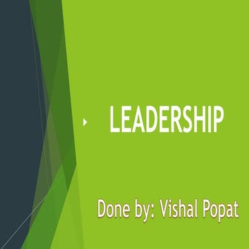 Leadership assignment | PPT
