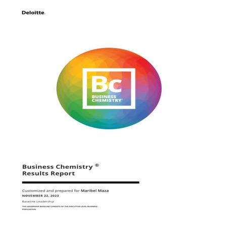 Deloitte Business Chemistry Report | PDF