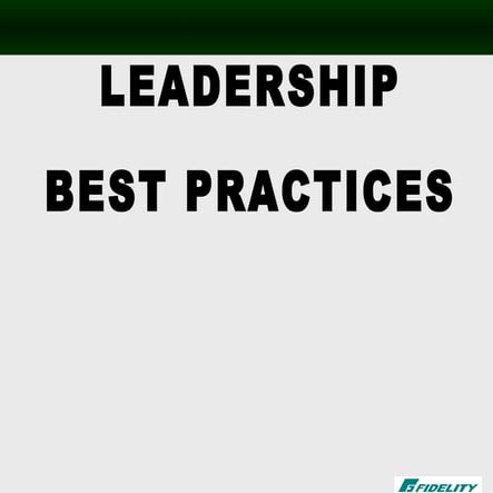 Leadership Best Practices | PPT