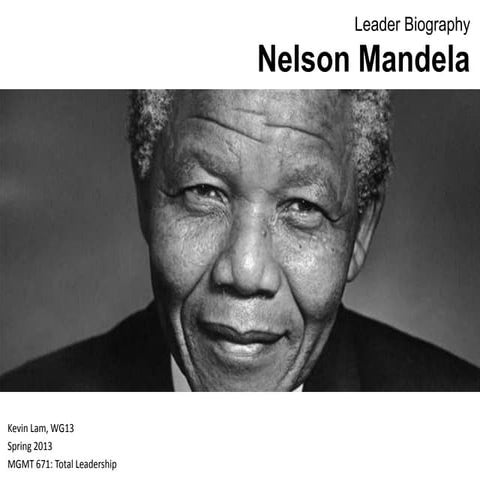 Nelson Mandela by Kevin Lam | PPTX