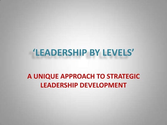 Leadership development framework | PPTX | Business | Business and Finance