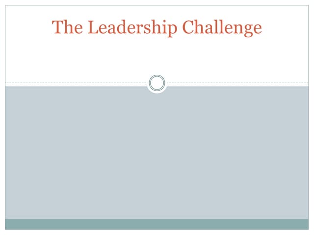 5 practices of exemplary leadership | PPT