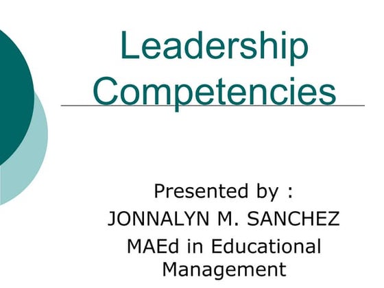 Leadership Competencies | PPT
