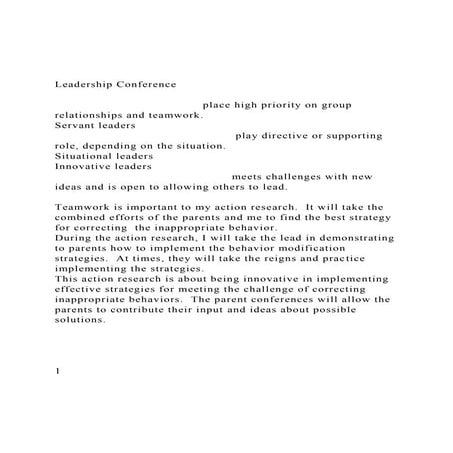 Leadership Conference .docx