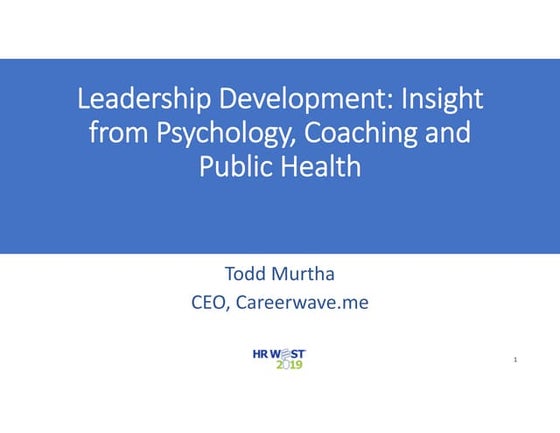 Leadership Development in Healthcare Organizations | PPT