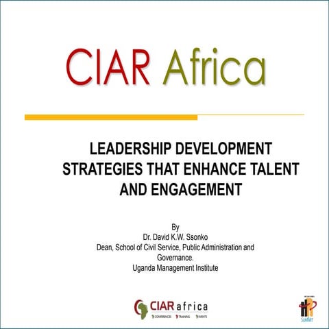 Leadership development strategies dr. ssonko | PPSX