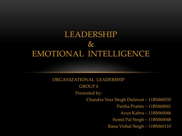 Ethical leadership ppt wip | PPT