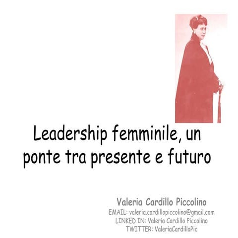Leadership femminile, un ponte tra presente e futuro | PPTX