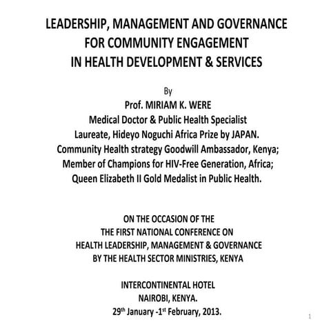 Community-based Health Planning Services as a Primary Health Care ...