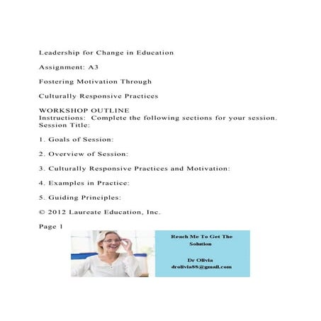 Leadership for Change in EducationAssignment A3Fosterin.docx