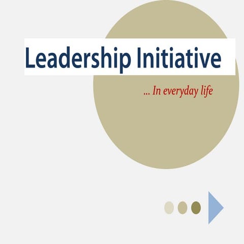 Leadership initiative in everyday life v1.0 | PDF