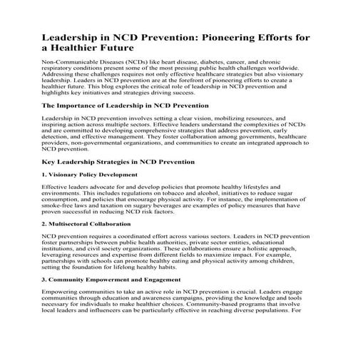 Leadership in NCD Prevention Pioneering Efforts for a Healthier Future.pdf
