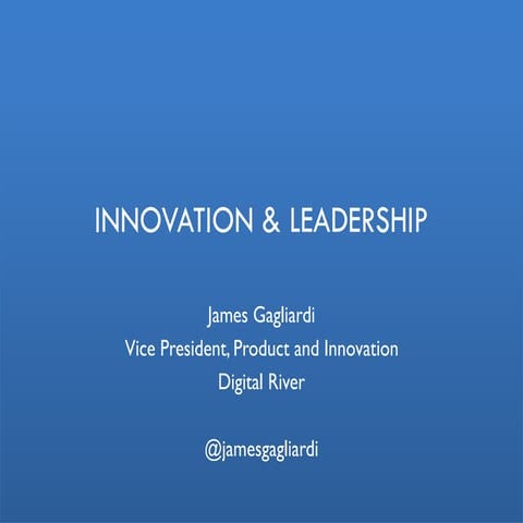 Leadership+Innovation | PPT
