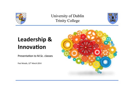 Leadership and innovation | PDF | Business Administration | Business