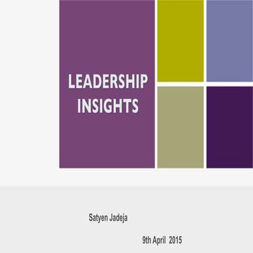 Leadership insights | PDF