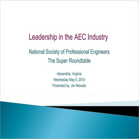 Leadership In the AEC Industry | PPT