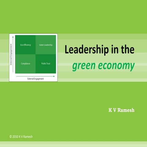 Leadership In The Green Economy | PDF