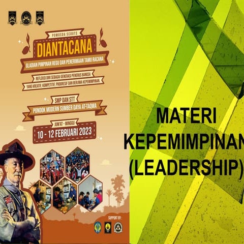 materi kepemimpinan untuk kegiatan gladian kepramukaan | PPTX