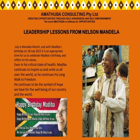5 Leadership Lessons from Nelson Mandela | PDF