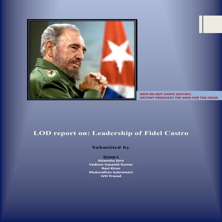 Leadership of Fidel Castro LOD project | PDF