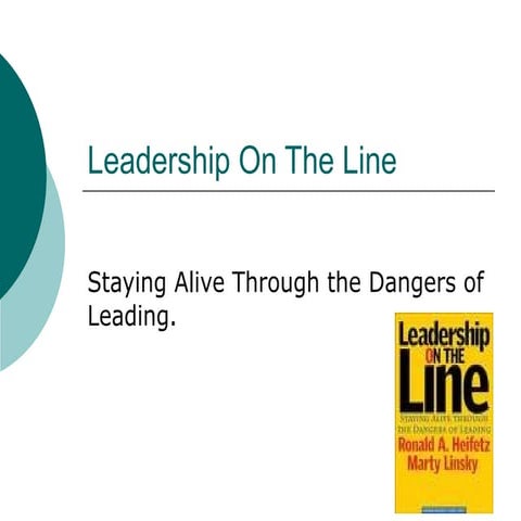 Leadership On The Line Power Point | PPT
