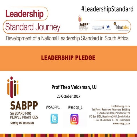 Leadership pledge | PPT