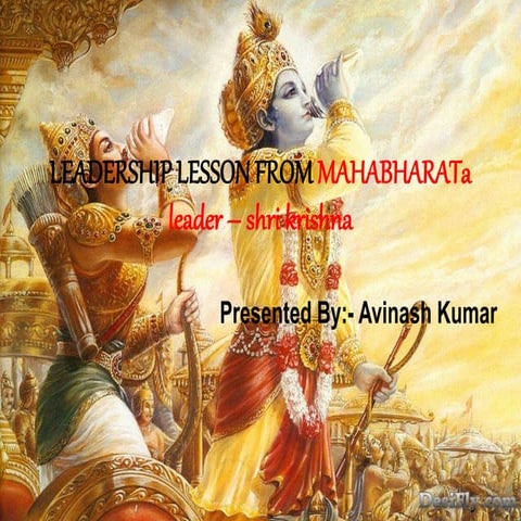 Leadership PPt on Lord Krishna | PPTX