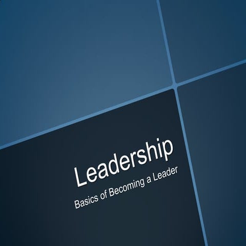 Leadership Presentation Part 1 | PPTX