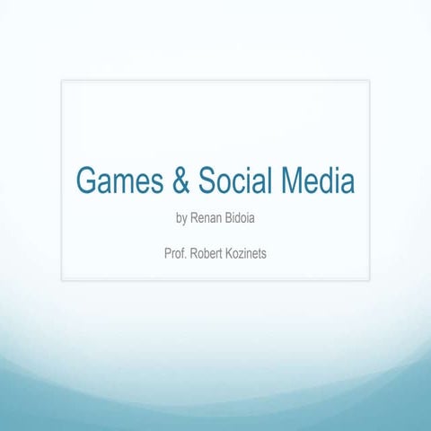Social games conclusion | PPTX