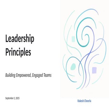 Leadership Principles Designed for the AI Era | PPTX