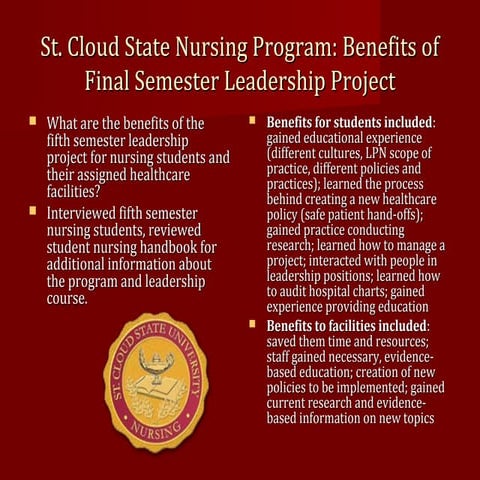 Leadership project poster and info | PPT