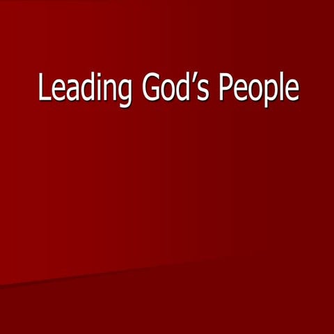 Biblical leadership | PPTX