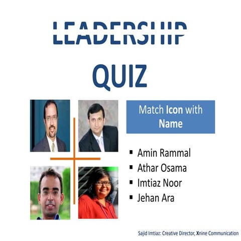Leadership Quiz | PPT