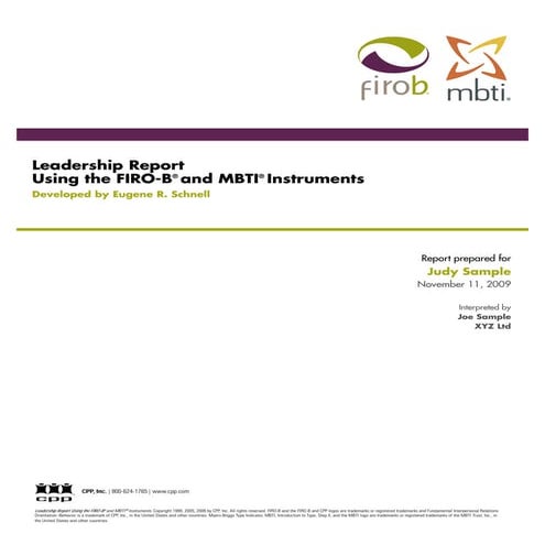 Mbti complete report | PDF