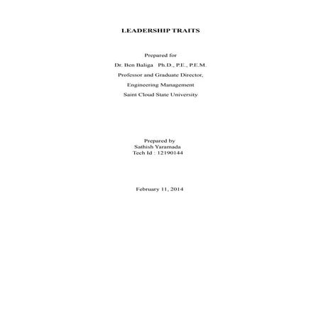 Leadership Traits | DOC