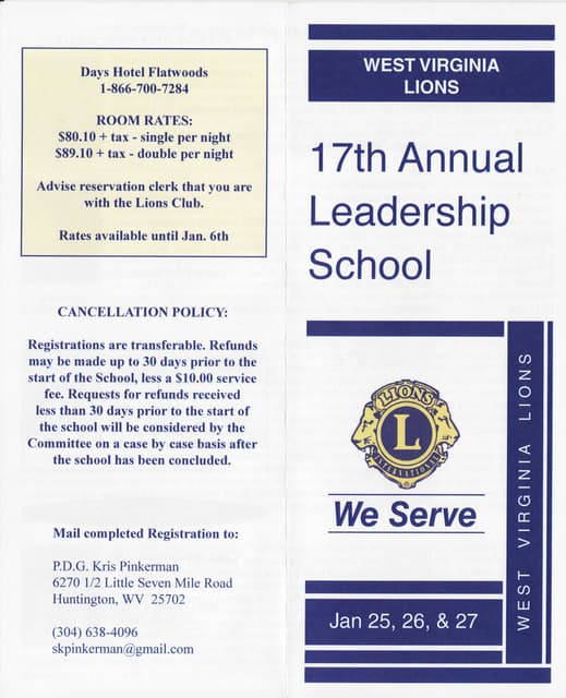 WV Lions Leadership Application Form | PDF