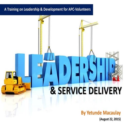 Leadership & Service Delivery | PPT