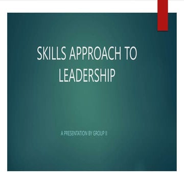 LEADERSHIP SKILLS APPROACH PERSPECTIVE.pptx