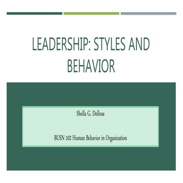 Leadership Style and Behavior.pptx